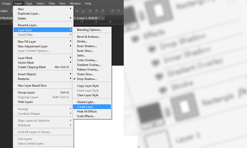How To Convert Photoshop Layer Effects Into Separate Layers Bittbox