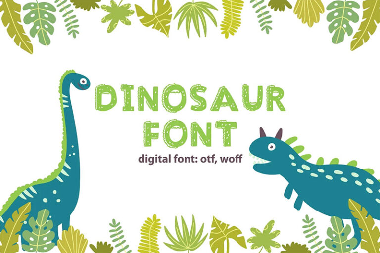 25 Dinosaur Fonts and Prehistoric Typefaces - Bittbox