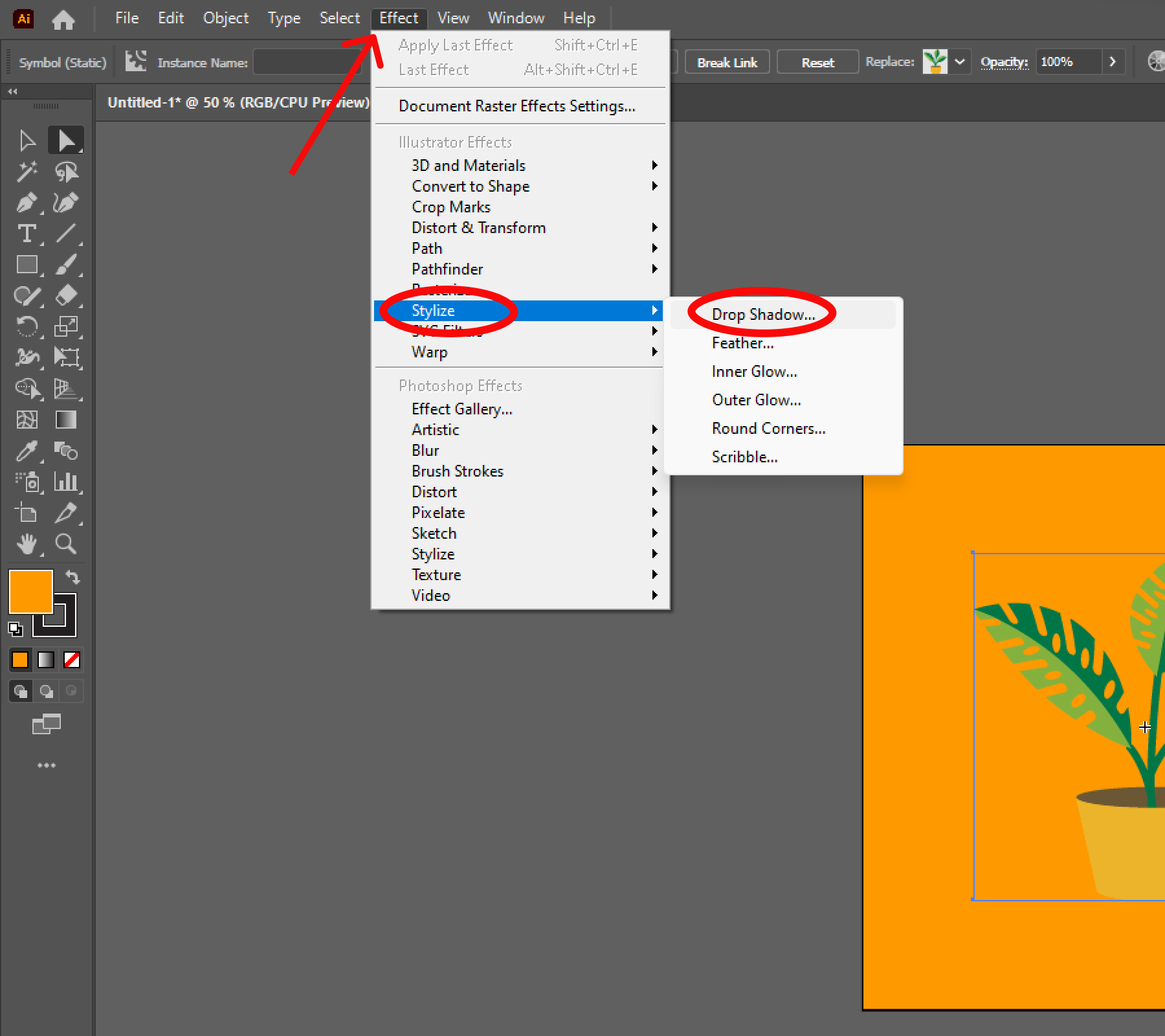 How To Add A Drop Shadow In Adobe Illustrator Bittbox