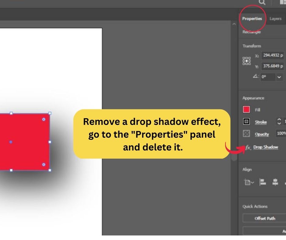 How To Remove A Drop Shadow In Adobe Illustrator